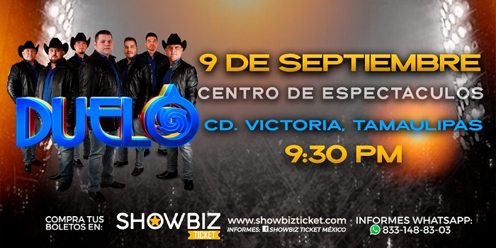 Boletos | DUELO- 09 SEPTIEMBRE 2023 CD VICTORIA TAMPS | ShowBizTicket