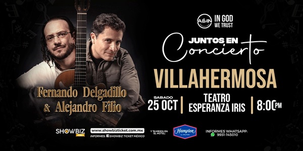 Boletos | FERNANDO DELGADILLO Y ALEJANDRO FILIO EN CONCIERTO ...