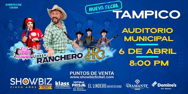 Boletos | TITO EL RANCHERO - 06 DE ABRIL 2024 TAMPICO / TITO EL ...
